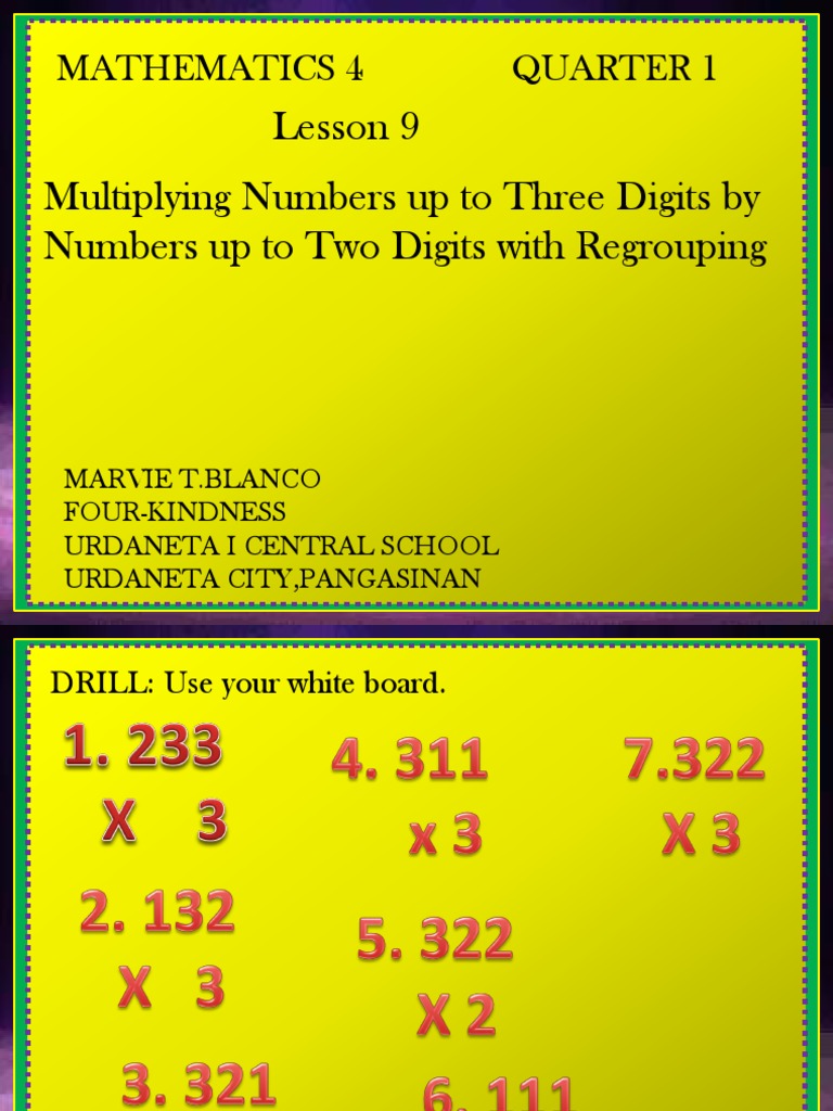 Multiplying 3-Digit by 2-Digit Numbers | PDF | Multiplication ...