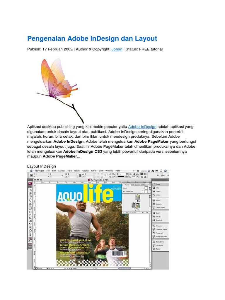 Pengenalan Adobe InDesign Dan Layout | PDF