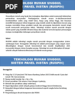 11 Ruspin Rumah Unggul Sistem Panel Instan | PDF