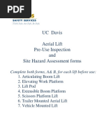 Genie Lift Inspection Checklist | PDF