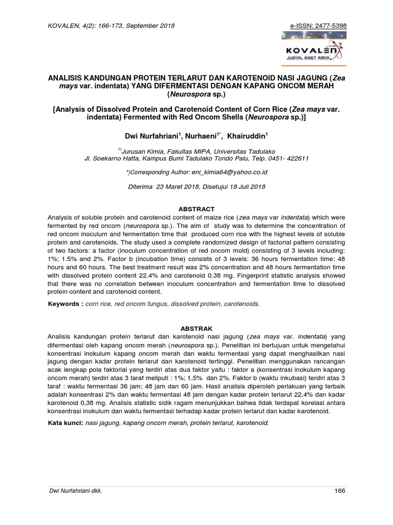 Rumus Protein Terlarut | PDF | Chemistry | Biology