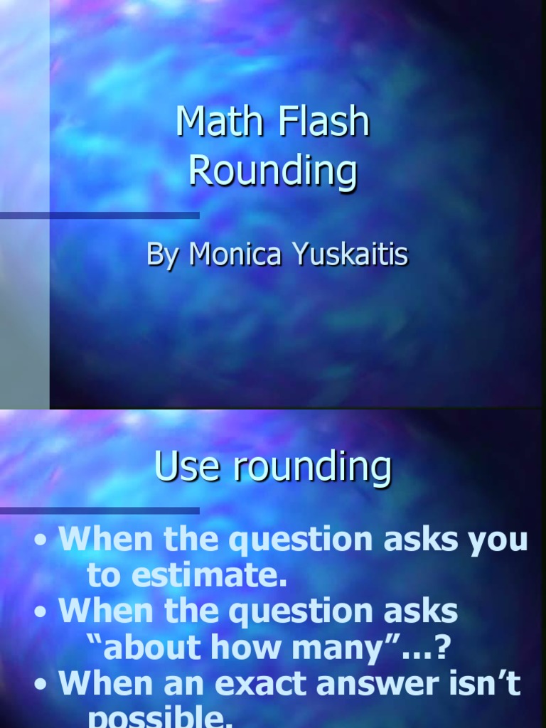 Math Flash Rounding: by Monica Yuskaitis | Download Free PDF | Teaching ...
