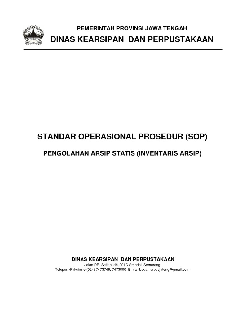 Pengolahan Arsip Statis | PDF