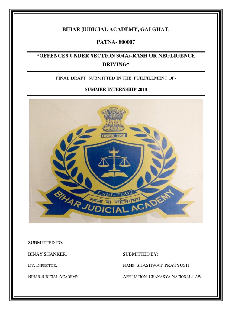 Section 304 A IPC | PDF | Mens Rea | Criminal Law