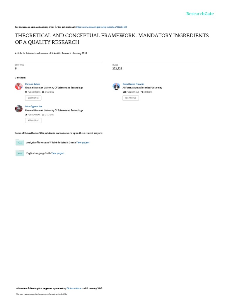 Conceptual Framework | Download Free PDF | Conceptual Framework | Theory