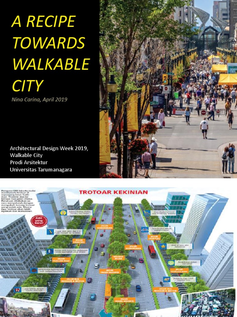 A Recipe Towards Walkable City | PDF | Terrestrial Locomotion | Land ...