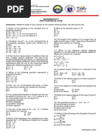 Learning Module: Mathematics Grade 9 Quarter 1 | PDF | Quadratic ...