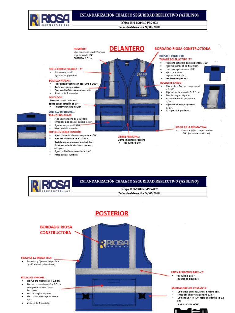 Estandar Chaleco Azulino | PDF