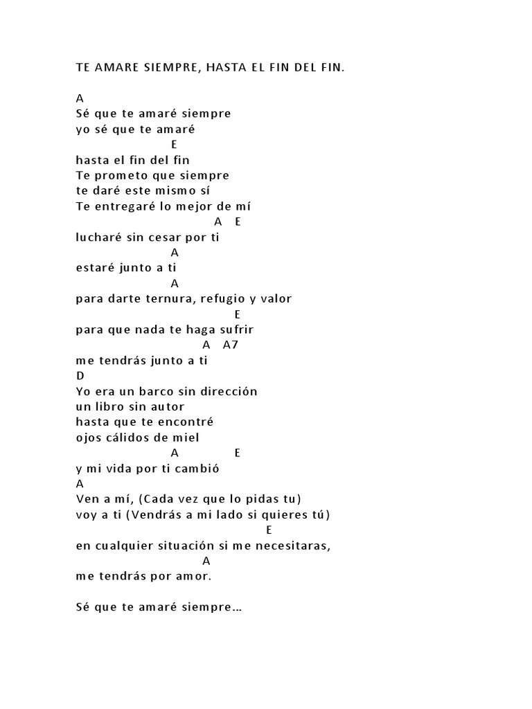 Te Amare Siempre | PDF