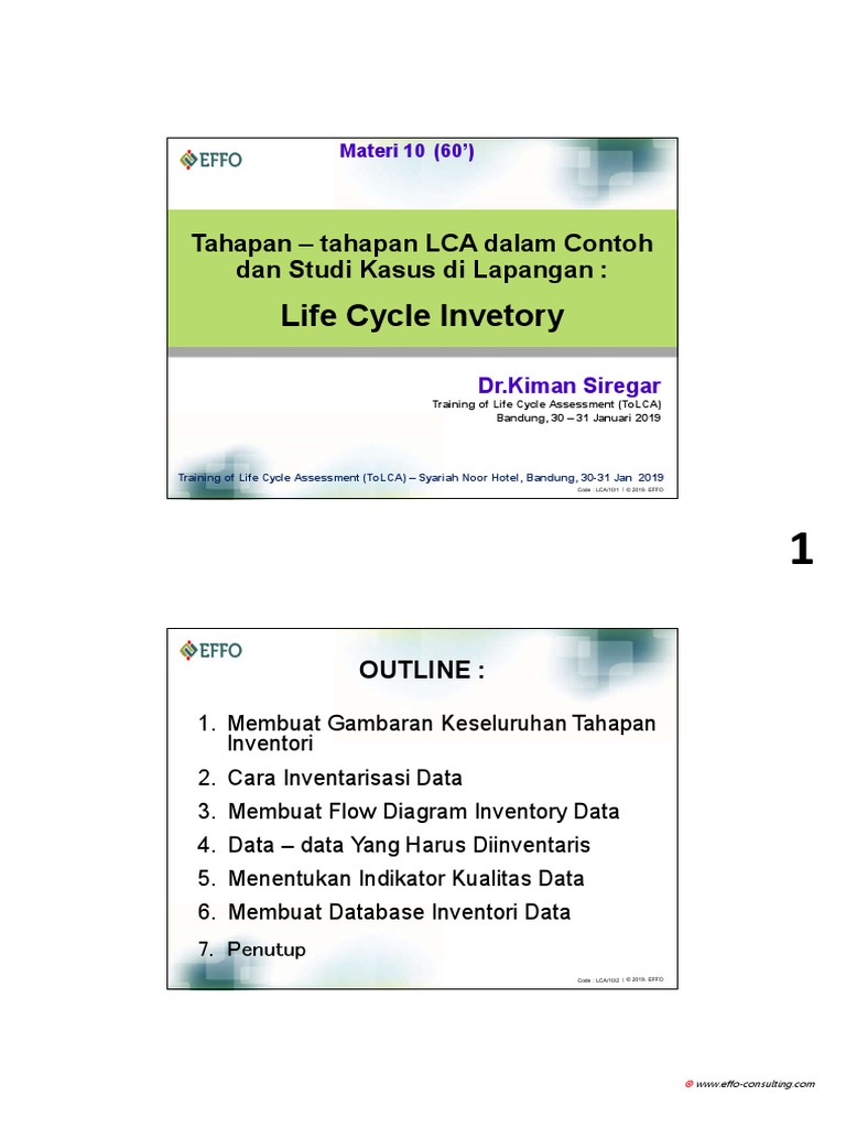 10 - Tahapan - Tahapan LCA Dalam Contoh Dan Studi Kasus Di Lapangan ...