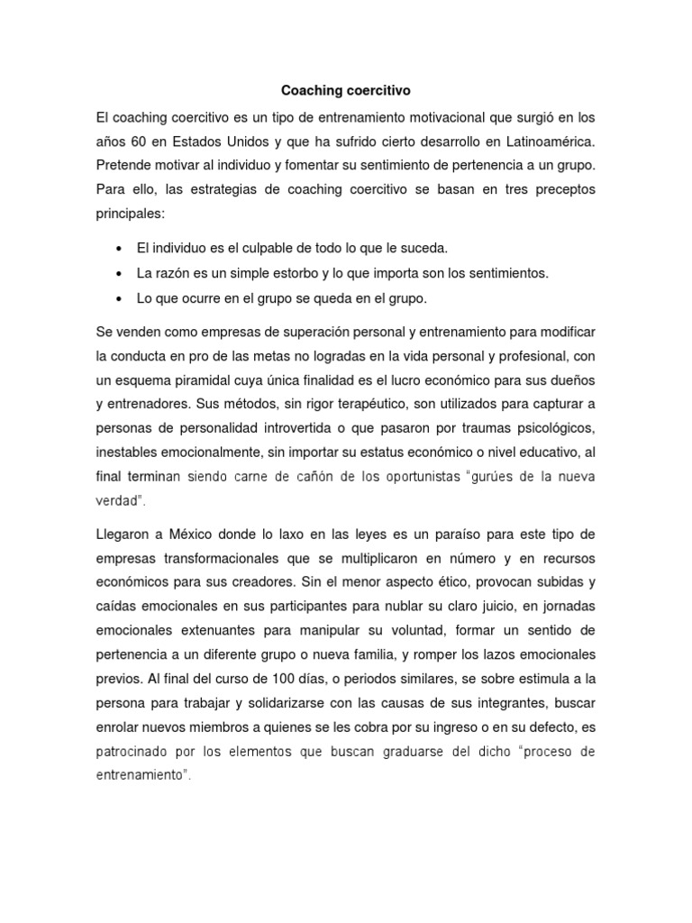 COERCITIVO | PDF | Microsoft | Sicología