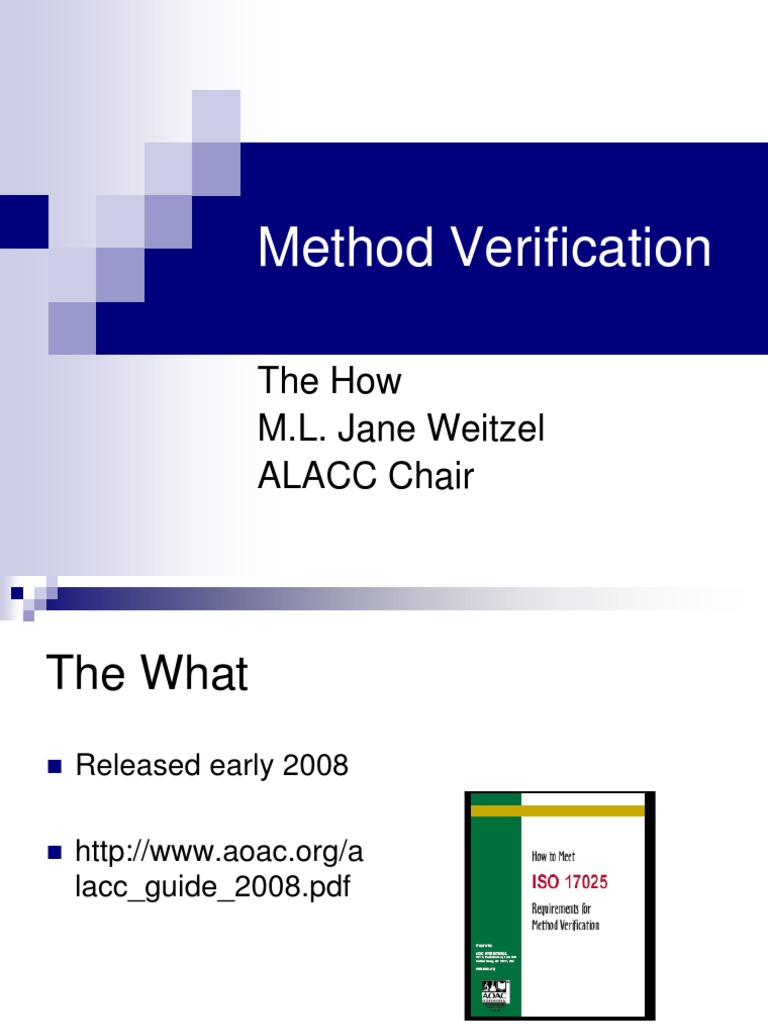 Method Verify Aoac PDF | PDF | Verification And Validation | Uncertainty