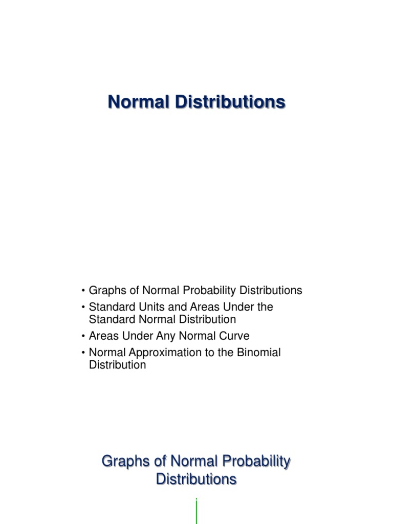 Normal Distributions For EE Summer | PDF | Standard Error | Normal Distribution