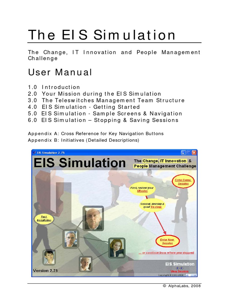 EIS User Manual PDF | PDF | Simulation | Computing And Information ...