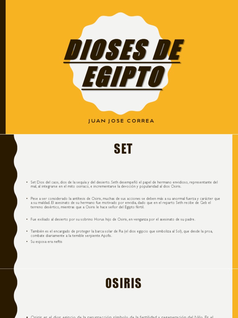 Dioses del Antiguo Egipto: Un análisis de las deidades de Osiris, Set ...