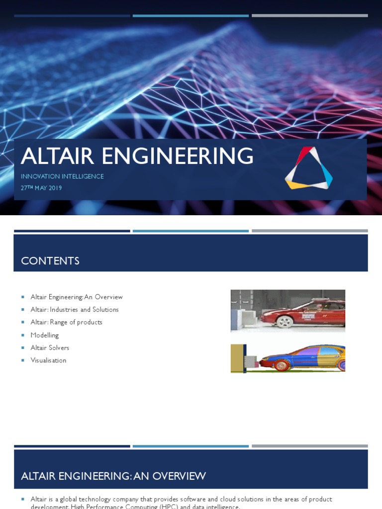 Altair Engineering | PDF | Finite Element Method | Computer Aided Design