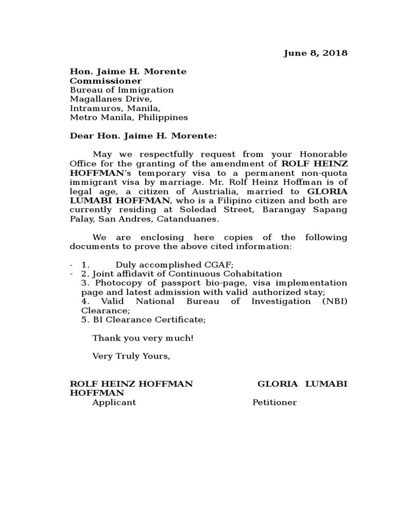Joint Letter Addressed To The Commissioner | PDF