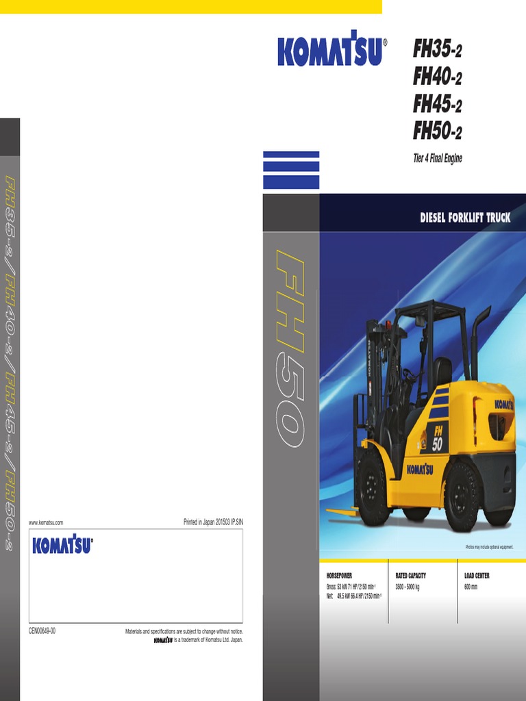 FH35 FH40 FH45 FH50: Tier 4 Final Engine | PDF | Transmission ...