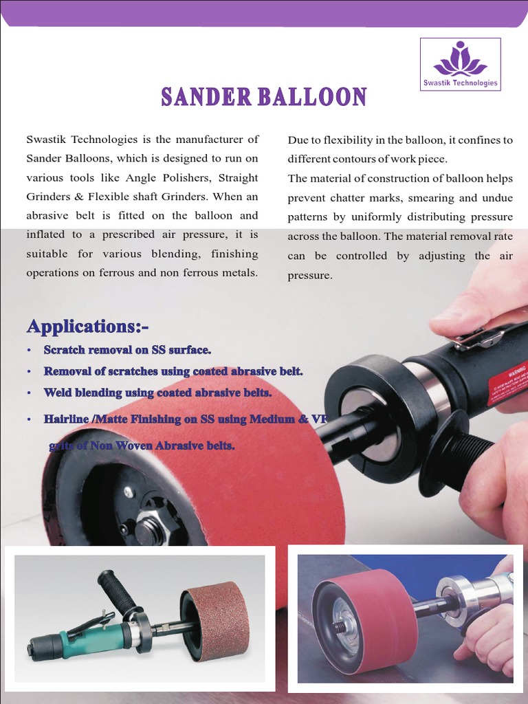 Sander Balloons: Flexible Abrasive Tools for Blending and Finishing ...