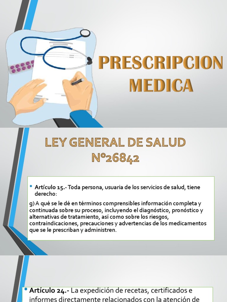 Prescripcion Medica | PDF | Prescripción médica | Medicamentos con receta