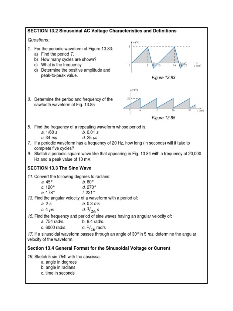 Electrical Circuits 2 Assignment 2 | PDF | Amplitude | Phase (Waves)