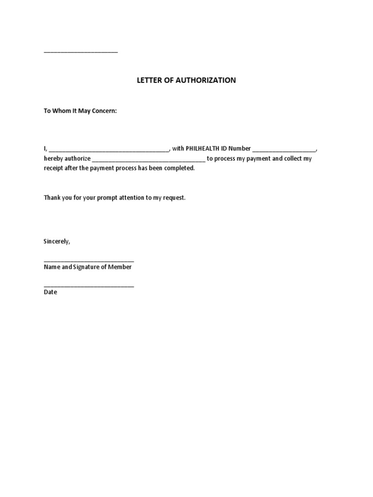 Authorization Letter GOVERNMENT | PDF