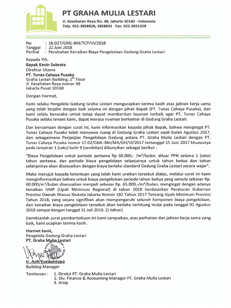 Perubahan Kenaikan Harga GL PDF | PDF