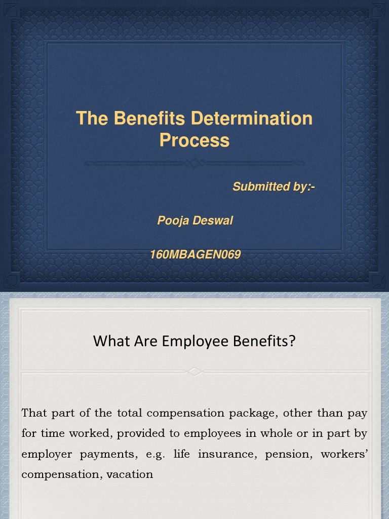 Module 4 Benefits Determination PDF | PDF | Employee Benefits | Employment