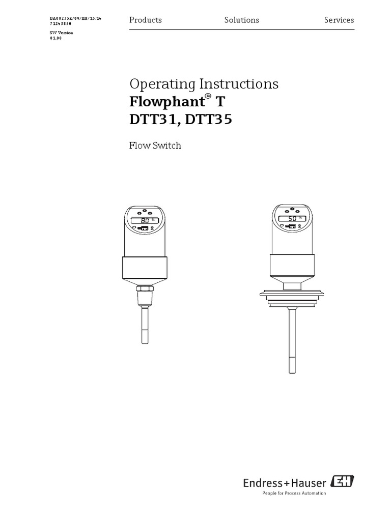 Endress Hauser - Flowphant T | PDF | Light Emitting Diode | Flow ...