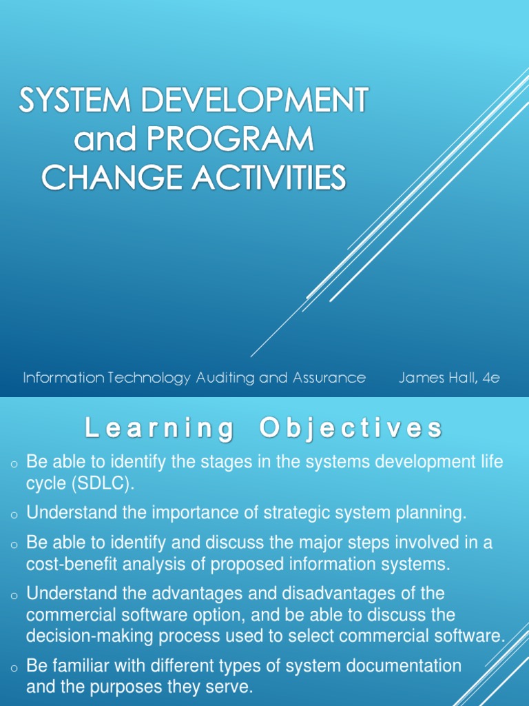 Auditing Information Systems Throughout the Systems Development Life ...