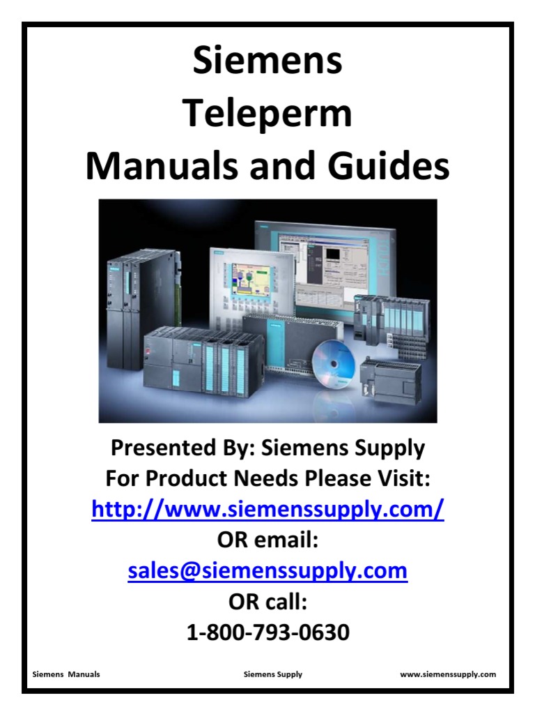 Siemens Teleperm Manuals and Guides | PDF | Operating System | Personal ...
