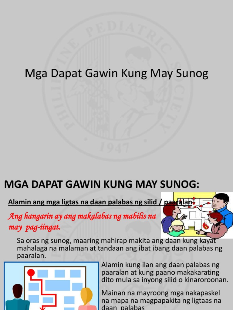 MGA DAPAT MALAMAN SA SUNOG v2 PDF | PDF