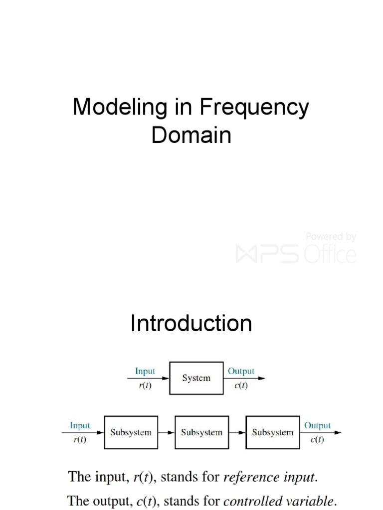Modeling in Frequency Domain | PDF | Laplace Transform | Electrical Network