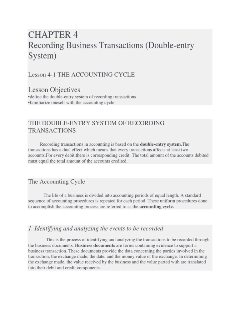 The Accounting Cycle: A 10-Step Process for Recording Business ...