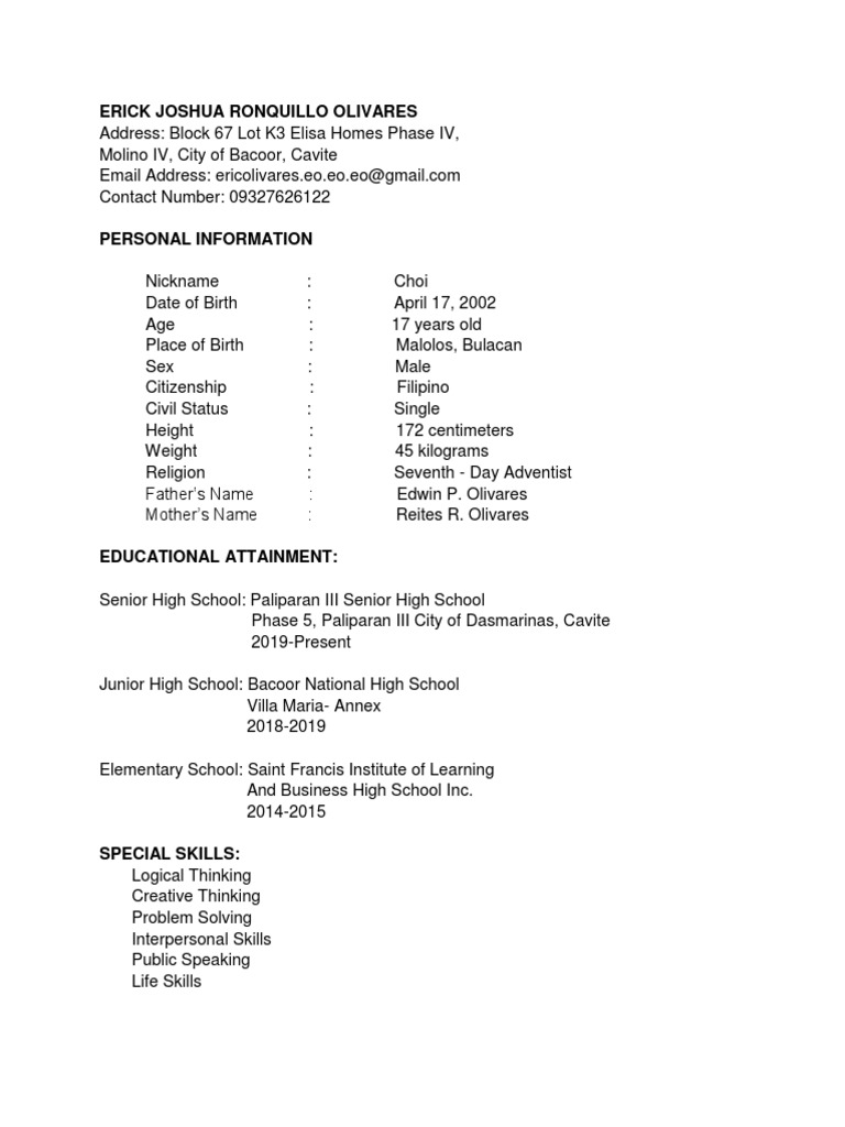 Erick Joshua Ronquillo Olivares | PDF | Educational Psychology | Pedagogy