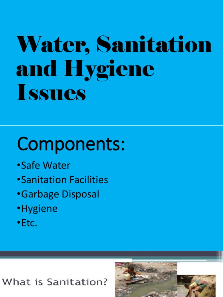 Sanitation | PDF | Sanitation | Wash