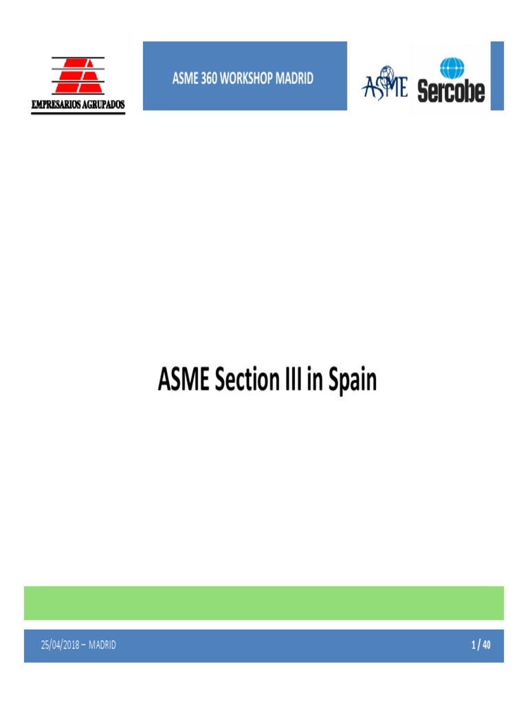 (Asme) | PDF | Nuclear Power Plant | Nuclear Technology