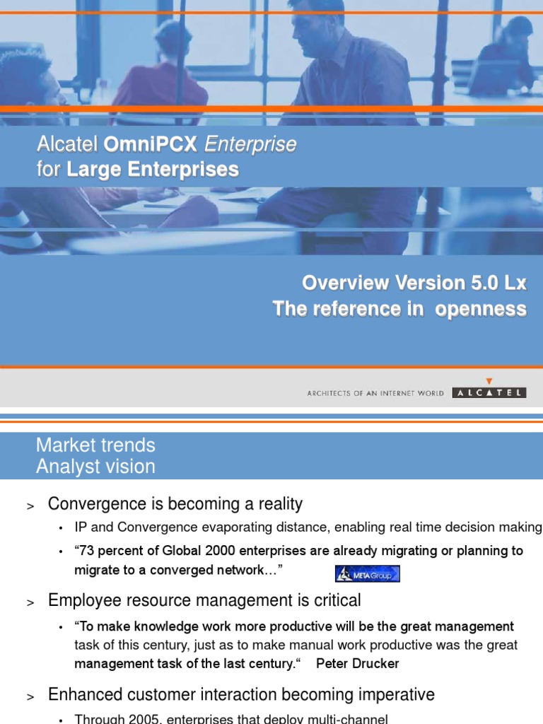 OmniPCX Enterprise Presentation | PDF | Voice Over Ip | Session Initiation Protocol