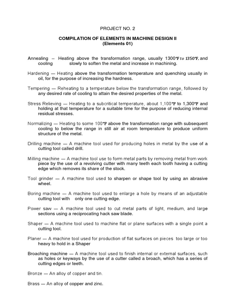 Compilation of Elements in Machine Design Ii (Elements 01) | PDF | Gear ...