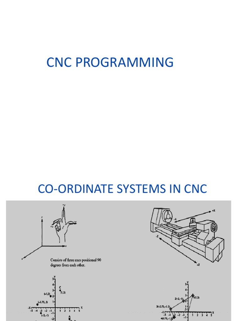 CNC Prog | PDF | Numerical Control | Coordinate System