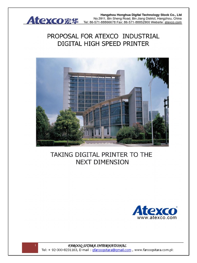 VEGA3180DT Digital Textile Printer Details | PDF | Printer (Computing ...