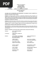 BDC SB Resolution Approving and Adopting The 3 Year BDP | PDF