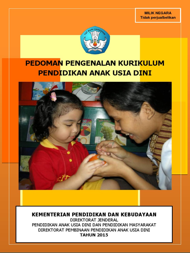 Pedoman Kurikulum PAUD 2013 Nasional | PDF