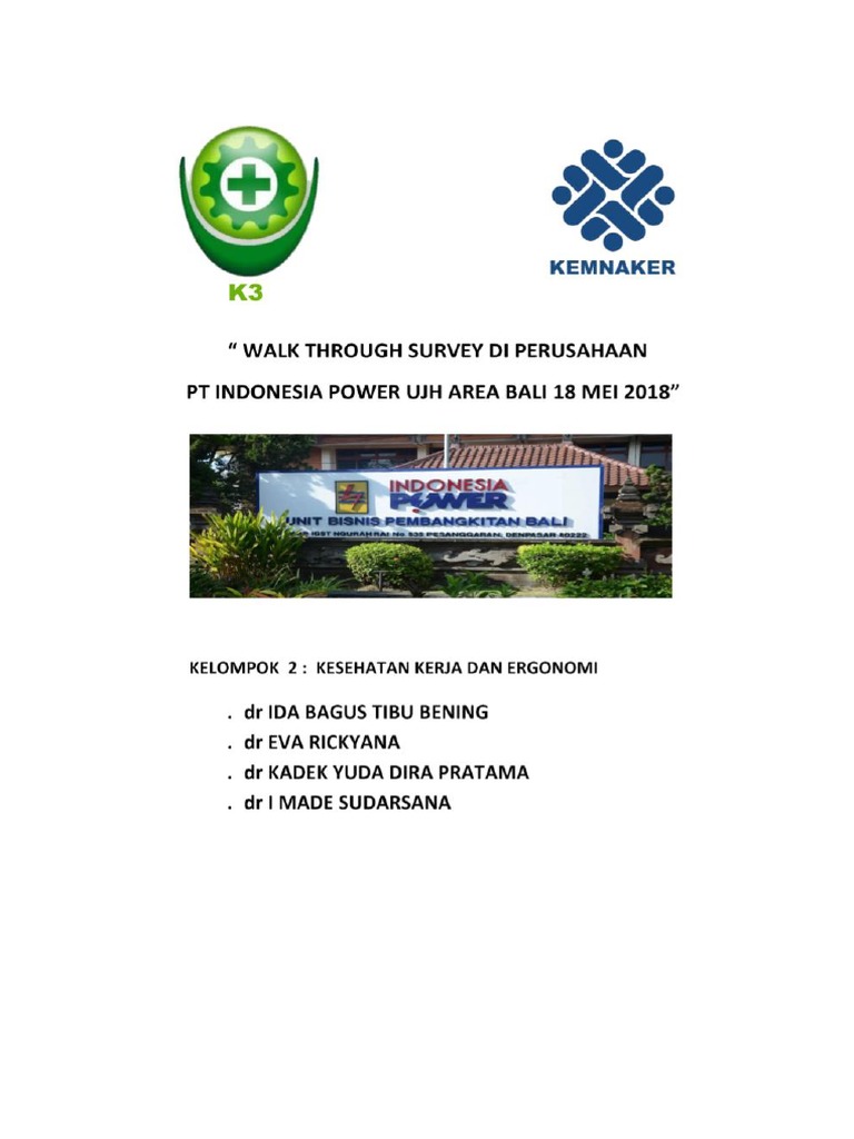 OPTIMALKAN K3 DI PT INDONESIA POWER | PDF