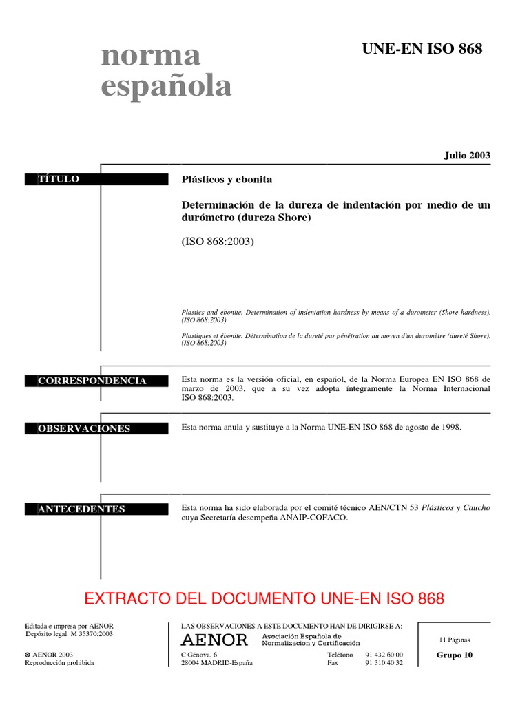 Dureza Shore de Plásticos y Ebonita | PDF | Dureza | Naturaleza