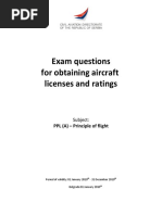 Air Law Exam Questions | PDF | Aircraft | Aerospace Engineering
