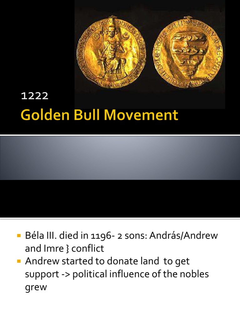 The Golden Bull Movement | PDF | Nobility | Europe Travel