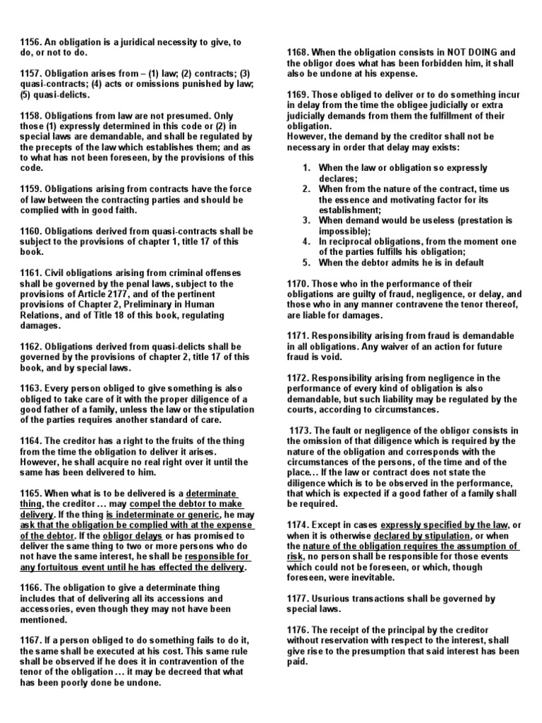 Oblicon Articles | PDF | Negligence | Interest