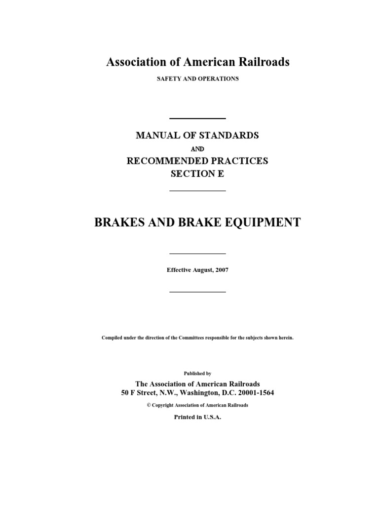 AAR Manual of Standards and Recommended Practices | PDF | Welding ...