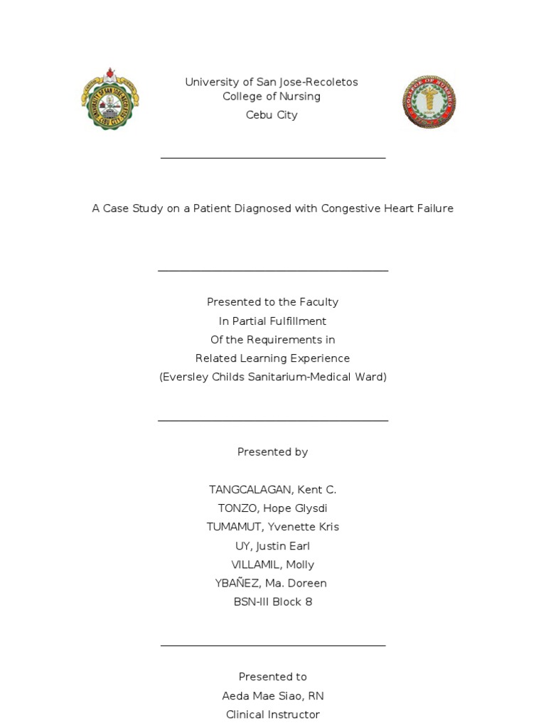 Case Study-Congestive Heart Failure | PDF | Heart Failure | Heart